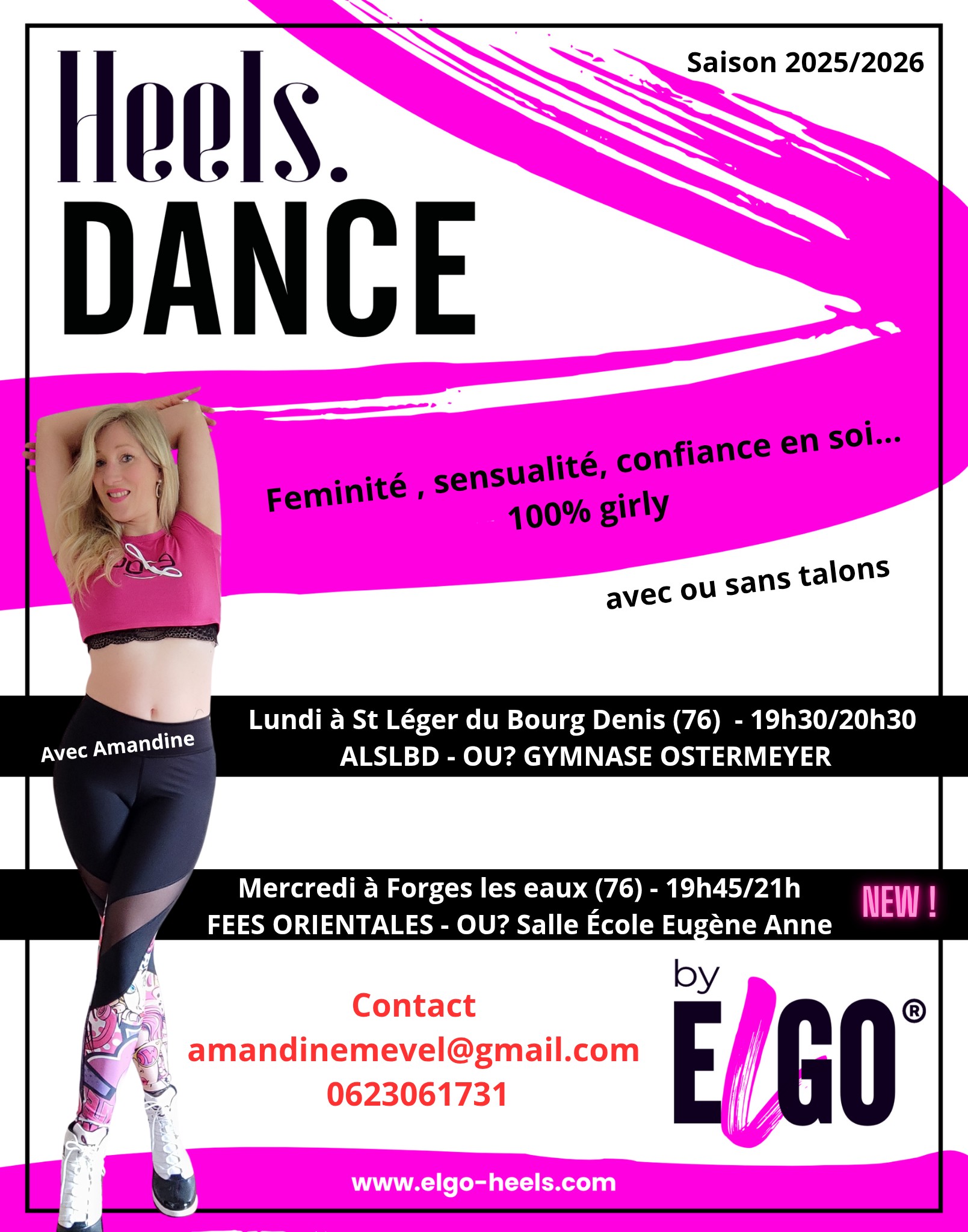 Cours les Mercredis avec Amandine à Forges-les-Eaux (76) - Elgo Heels