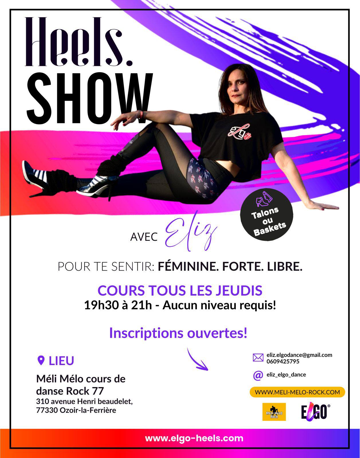Cours les Jeudis avec Eliz à Ozoir-la-Ferrière (77) - Elgo Heels