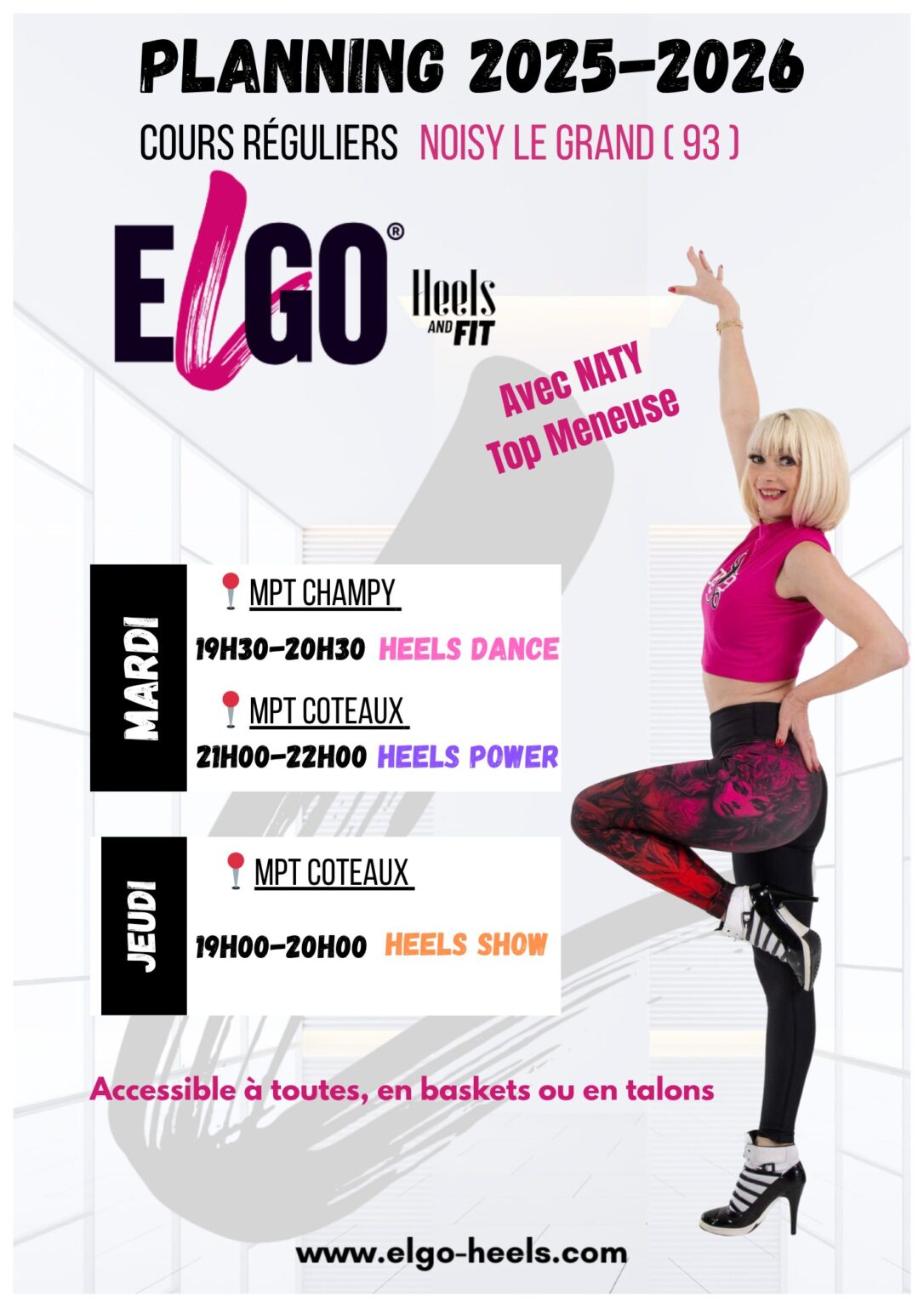 Cours les Mardis avec Naty à Noisy-le-Grand (93) - Elgo Heels