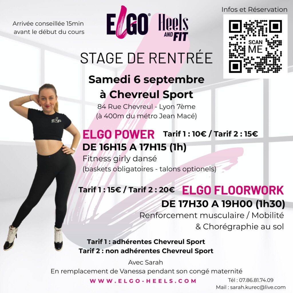 Stage avec Sarah à Lyon (69) - Elgo Heels
